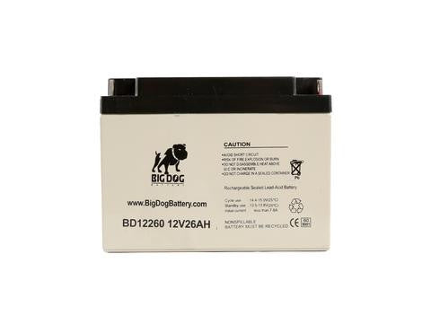 Big Dog Battery 12V 26AH – Tri-State Battery Supply
